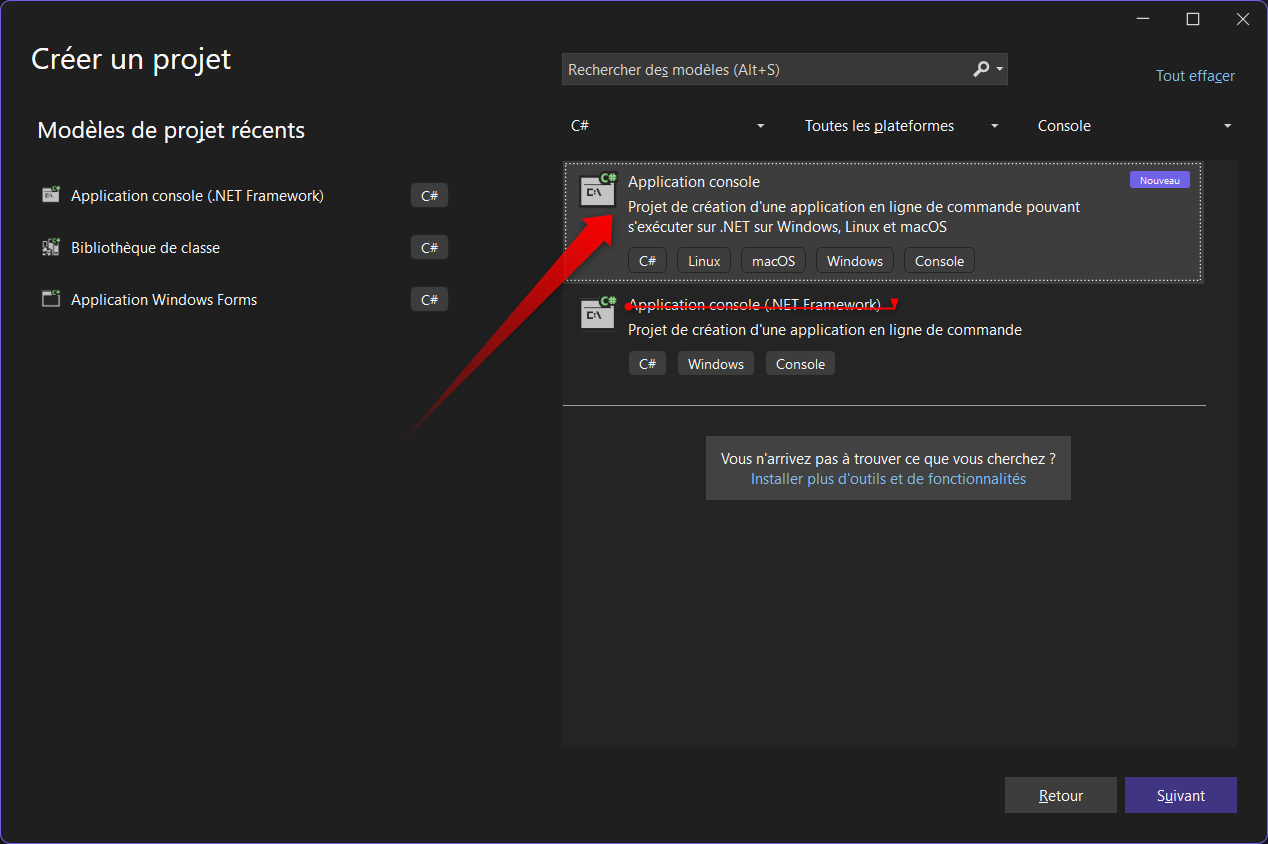 Création du projet - Cours de Programmation 2
