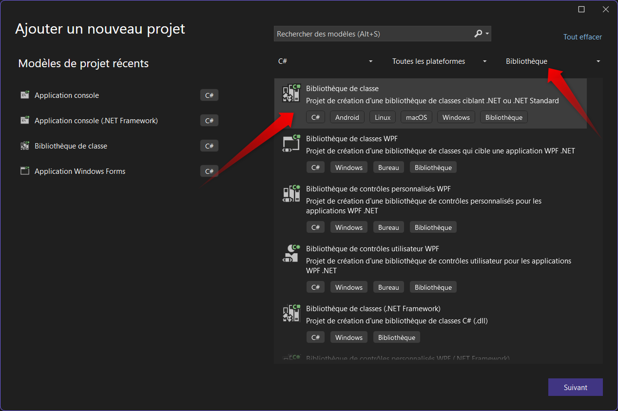 Création du projet - Cours de Programmation 2