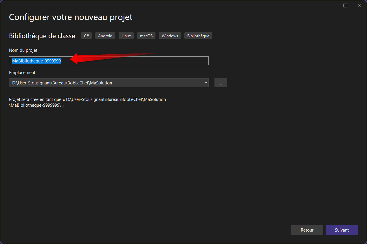 Création du projet - Cours de Programmation 2